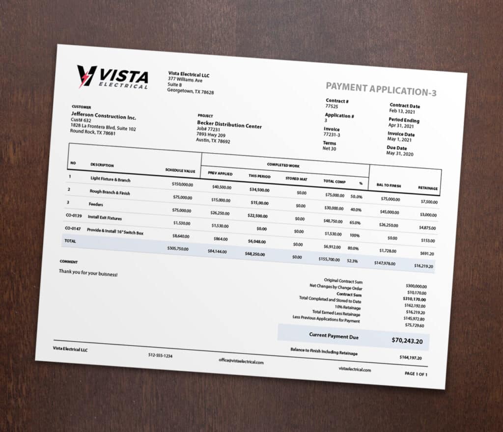 Easy Contract Projects Progress & AIA Billing